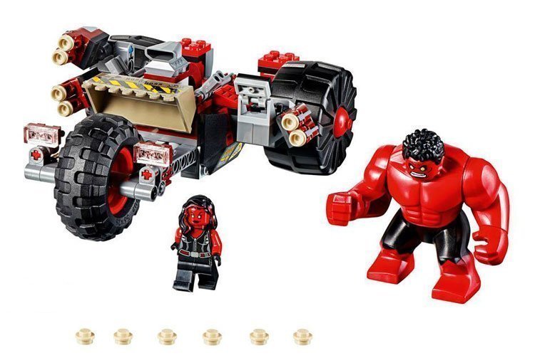 LEGO 76078 Green vs Red Hulk set