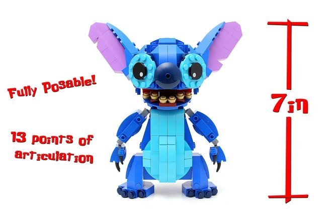 LEGO Ideas - Stitch Poseable Figure