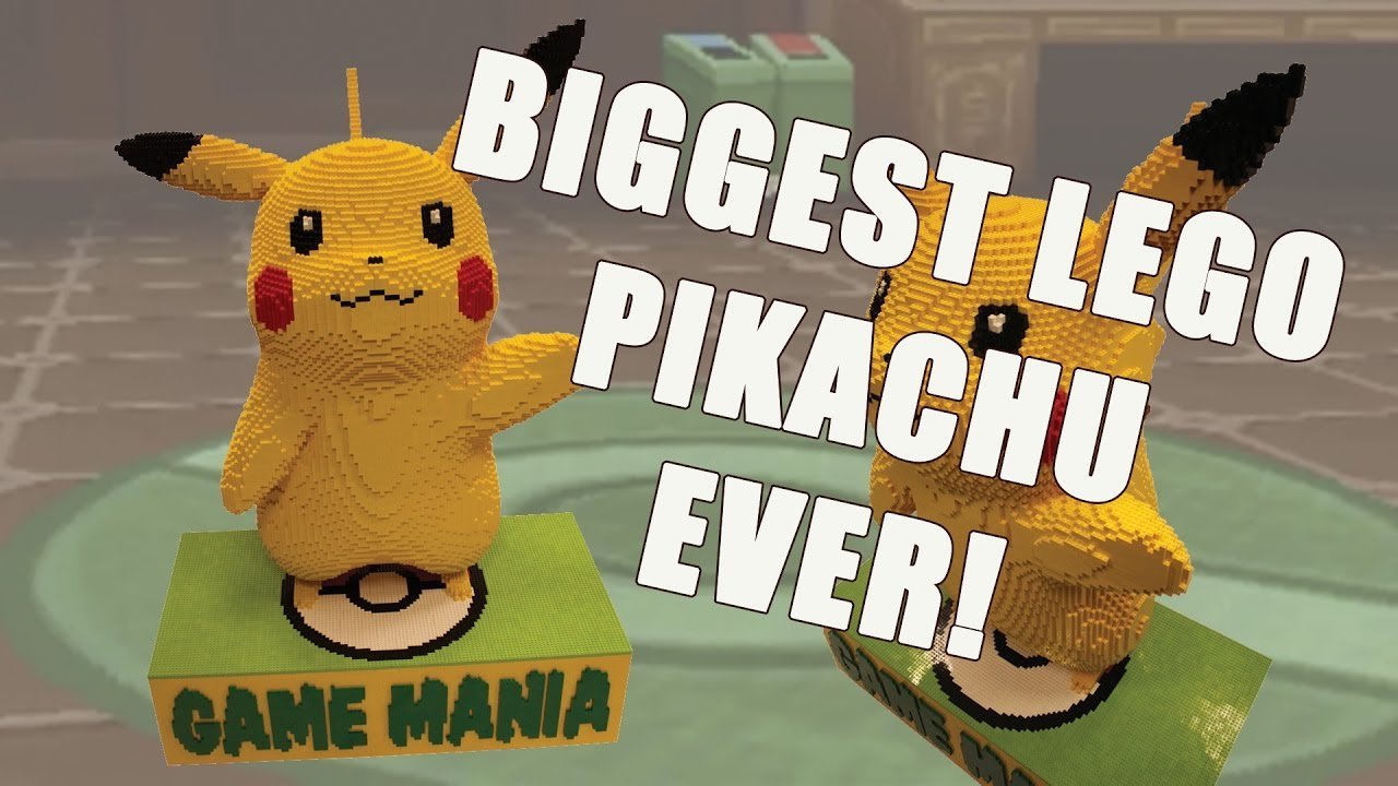 Gotta catch this enormous Pikachu statue - Brick Brains