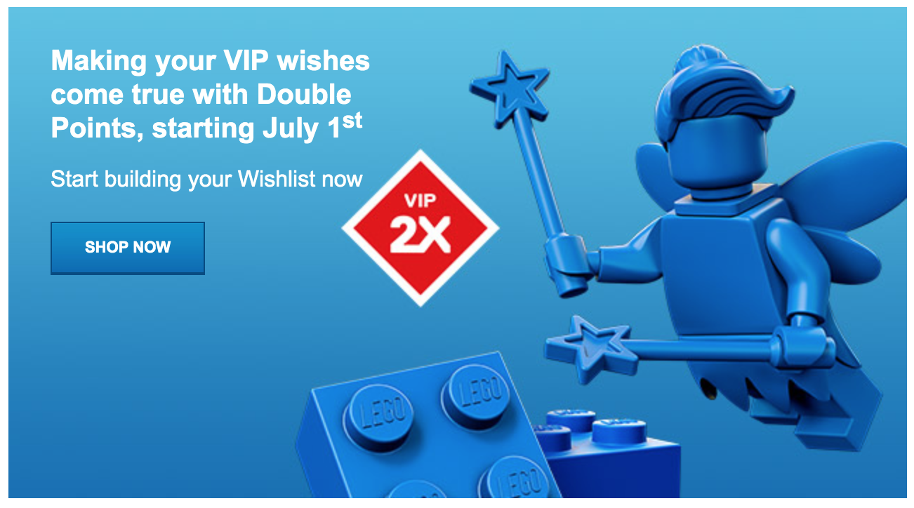 Double VIP Points July 1-7 - Brick Brains
