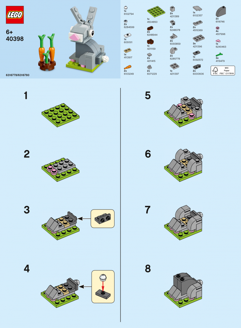 April 2020 Mini Build - Easter Rabbit - Brick Brains