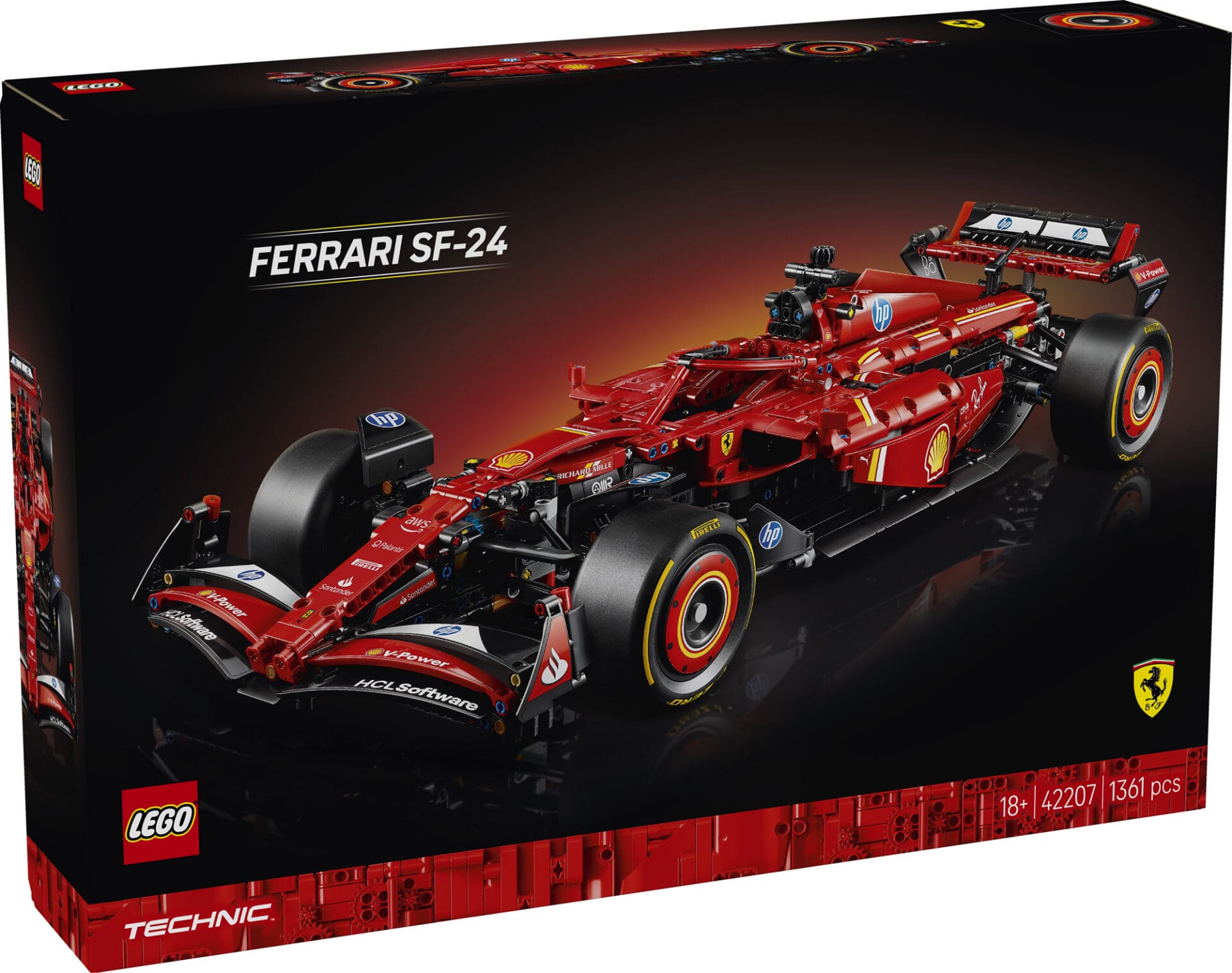 Introducing the Red LEGO® Technic™ Ferrari SF-24 F1® Car - Brick Brains