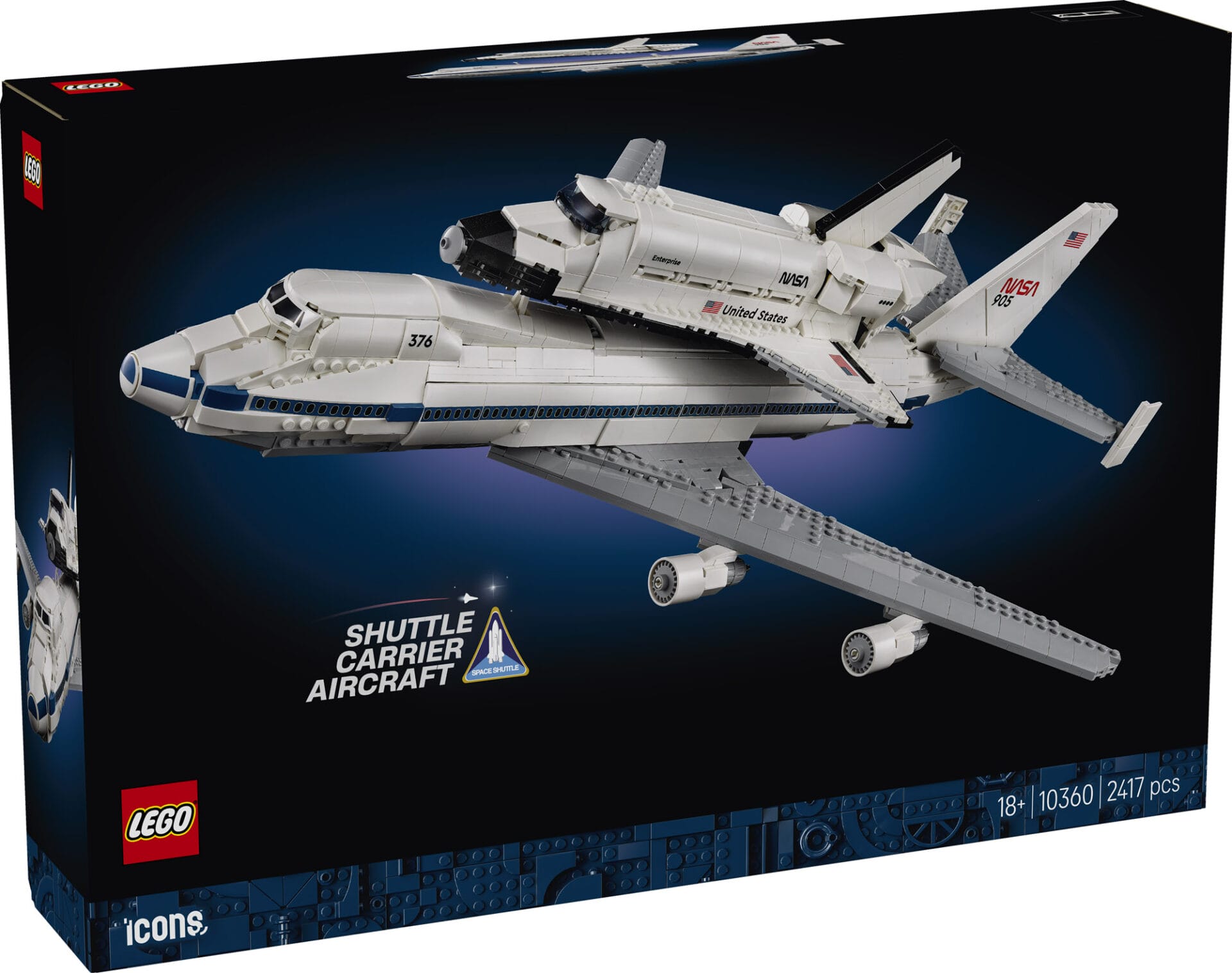Build NASA History: LEGO Icons Shuttle Carrier Aircraft set 10360 ...