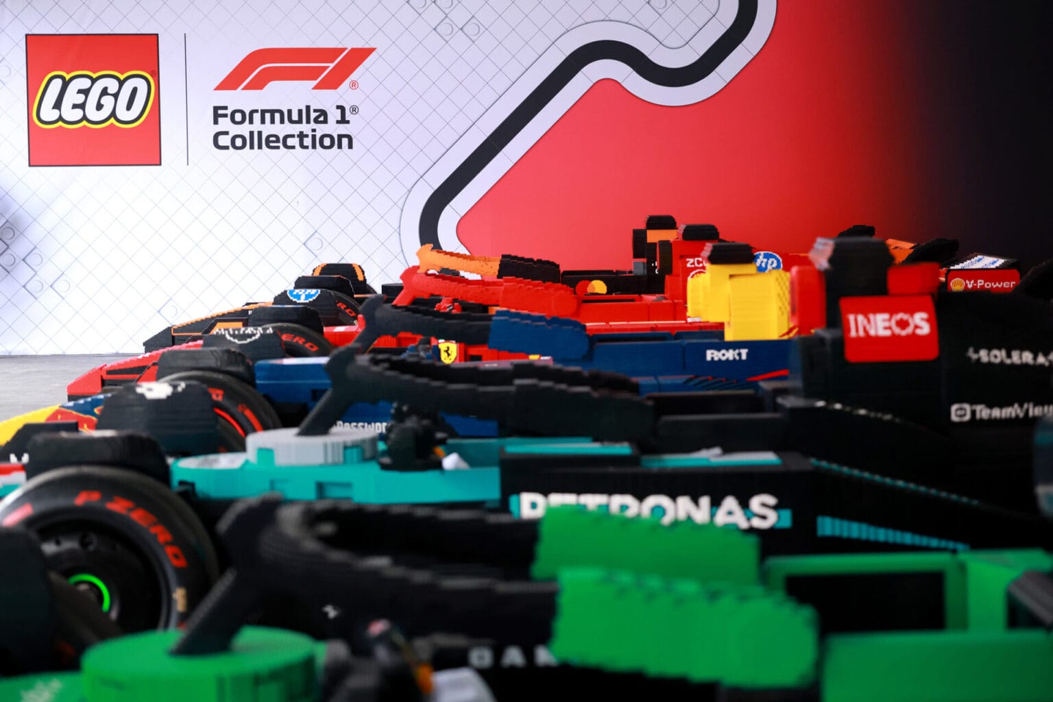 Life-Size LEGO Formula 1 Cars Stun at the Miami Grand Prix! - Brick Brains