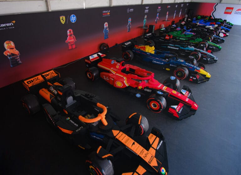 Life-Size LEGO Formula 1 Cars Stun at the Miami Grand Prix! - Brick Brains